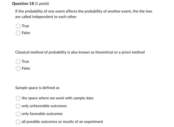 Solved If the probability of one event affects the | Chegg.com