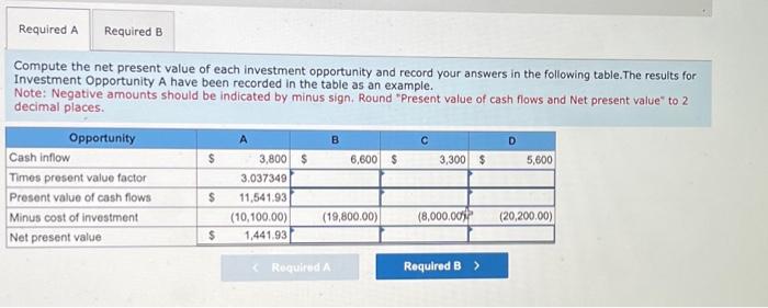 Solved please fill out in table form using the PVA and PV | Chegg.com
