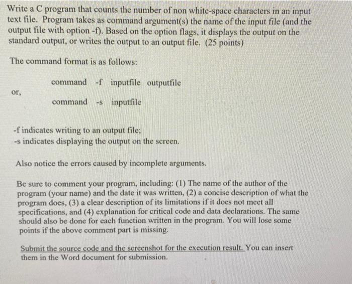 Solved Write a C program that counts the number of non | Chegg.com
