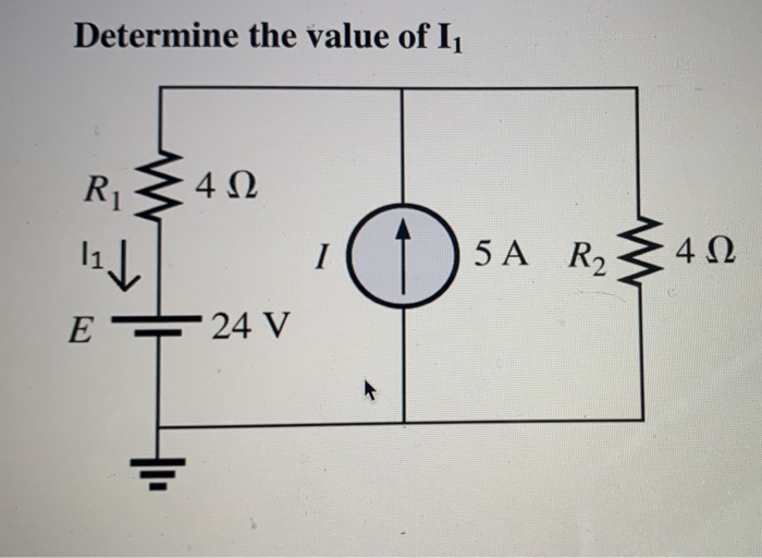 Solved Determine the value of I. R 342 R2 3 412 E 24 | Chegg.com