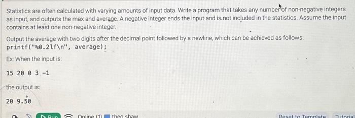 Solved Statistics are often calculated with varying amounts | Chegg.com