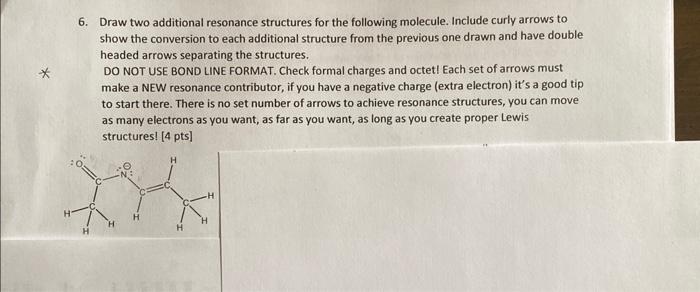 Solved Draw two additional resonance structures for the | Chegg.com
