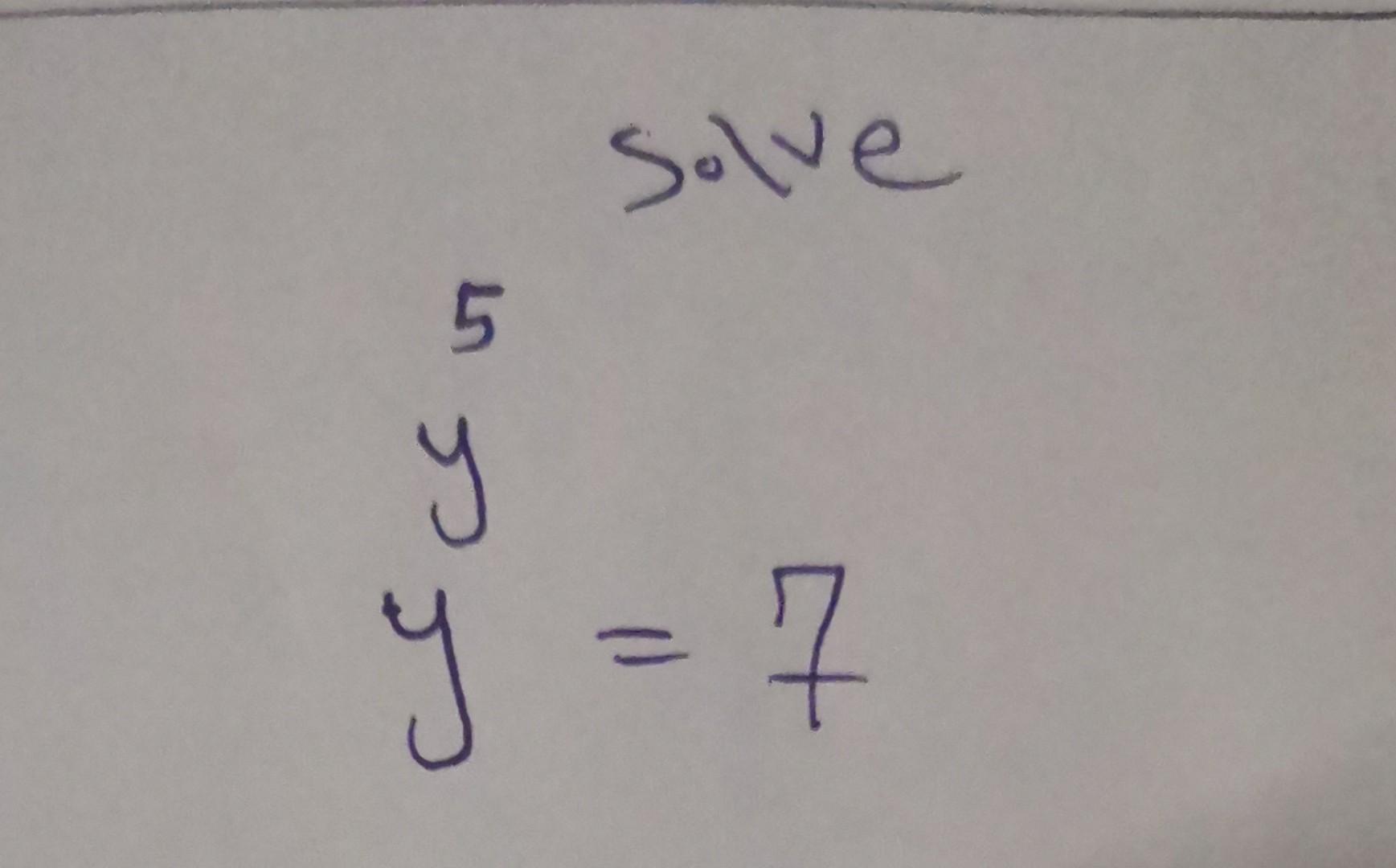 Solved y=7 | Chegg.com