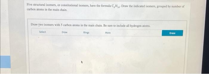 Solved Five structural isomers, or constitutional isomers, | Chegg.com