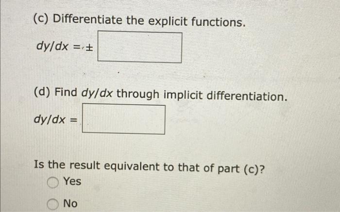 Solved Consider the following. x2 + y2 = 25 (a) Find two | Chegg.com