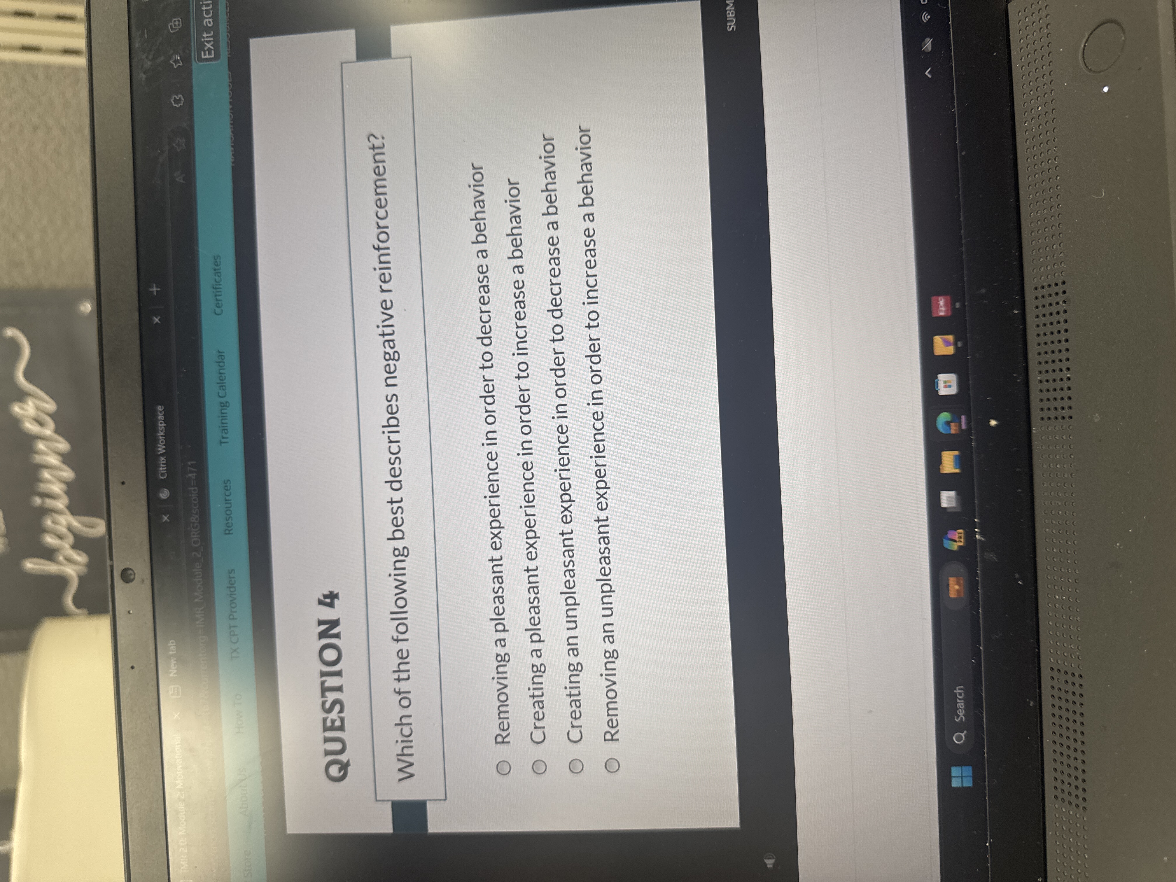 Solved QUESTION 4Which of the following best describes | Chegg.com
