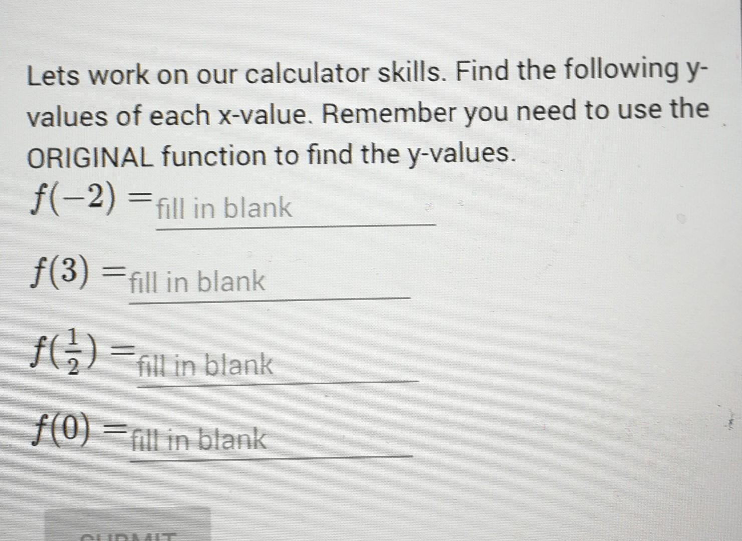 Solved Lets work on our calculator skills. Find the | Chegg.com