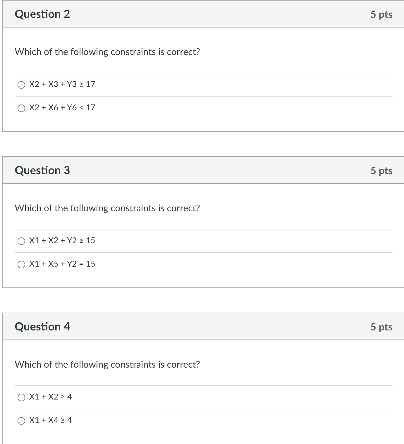 Solved Use the following problem statement to answer | Chegg.com