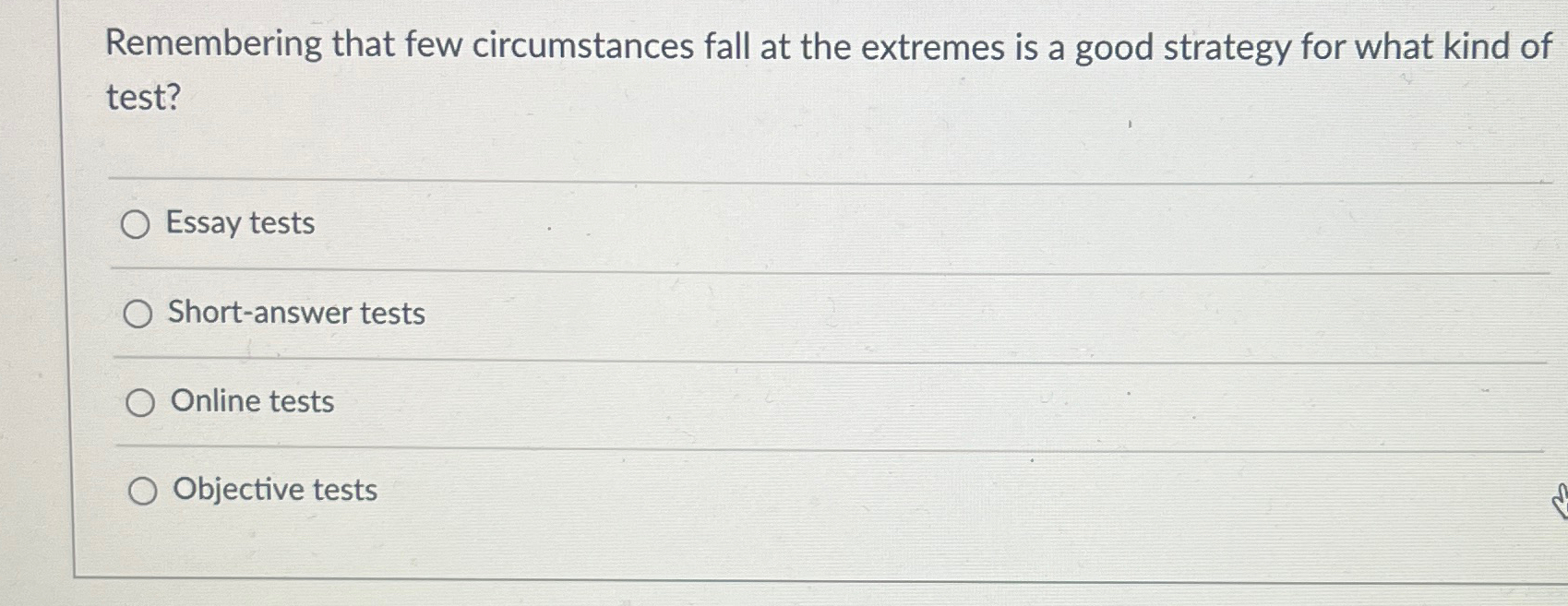 Solved Remembering that few circumstances fall at the | Chegg.com