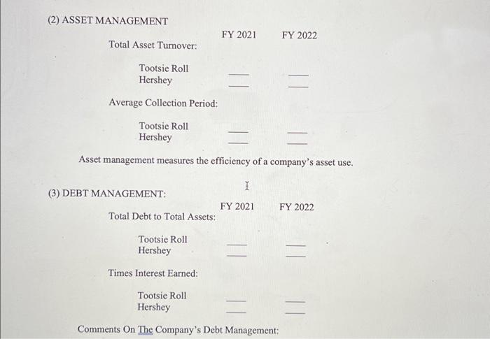 Solved Asset management measures the efficiency of a | Chegg.com