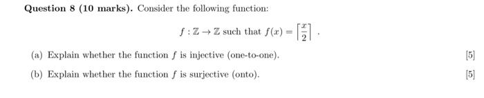 Solved (a) Explain whether the function f is injective | Chegg.com