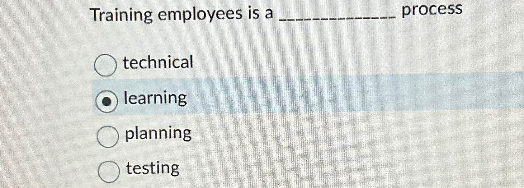 Solved Training employees is a | Chegg.com