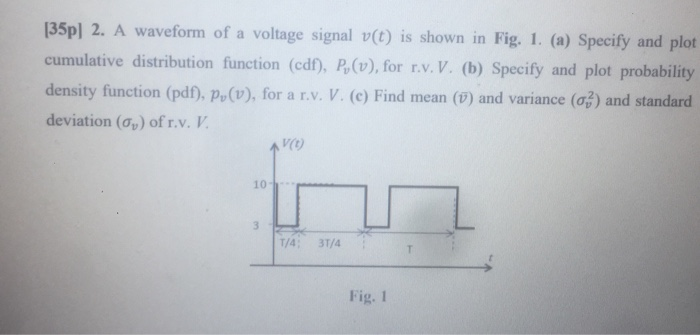 Solved [30p) 1. The sample space S of a random experiment is | Chegg.com