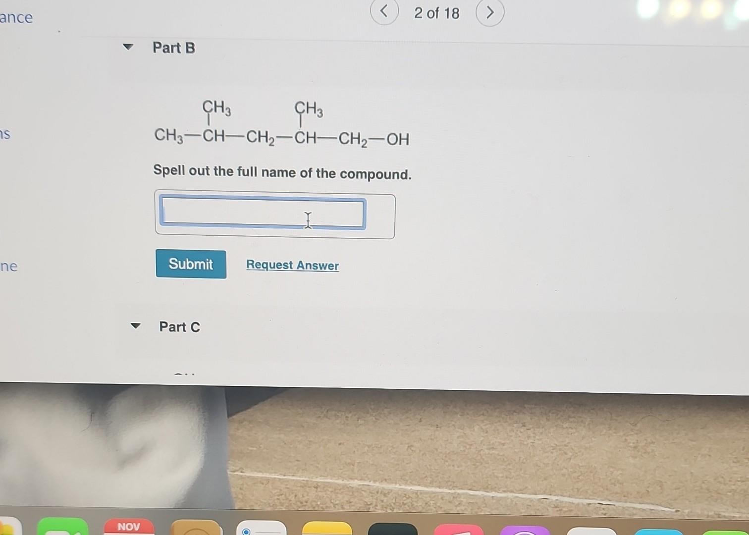 Solved Spell out the full name of the compound. | Chegg.com