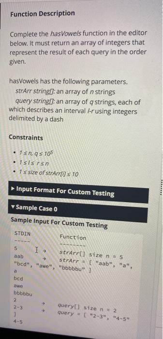 Solved strArr =[ 'aba;',bcb;'ece', aa′;,e] queries | Chegg.com