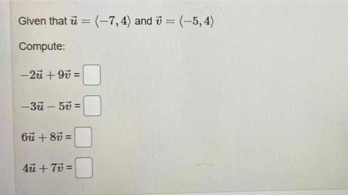 Solved Vector Arithmetic If we accept that scalar | Chegg.com