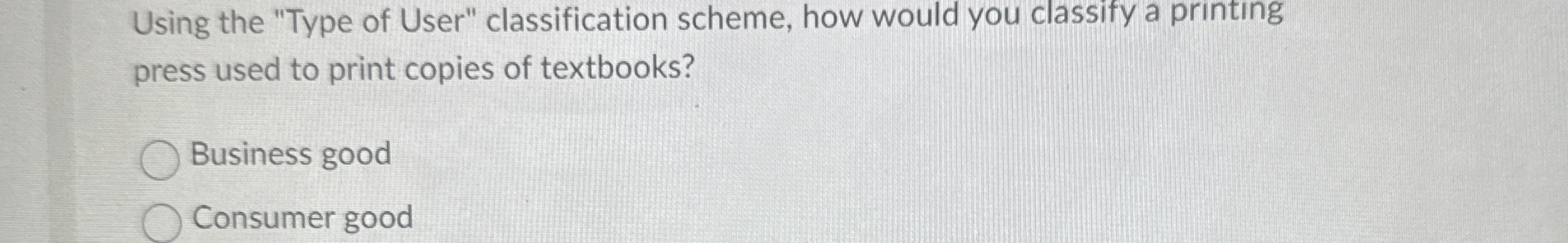 Solved Using the "Type of User" classification scheme, how | Chegg.com
