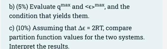 Solved (20%) Compare a non-degenerate two-level energy | Chegg.com