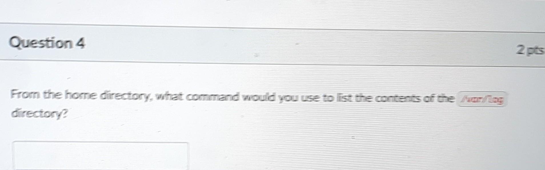 Solved From the home directory, what command would you use | Chegg.com