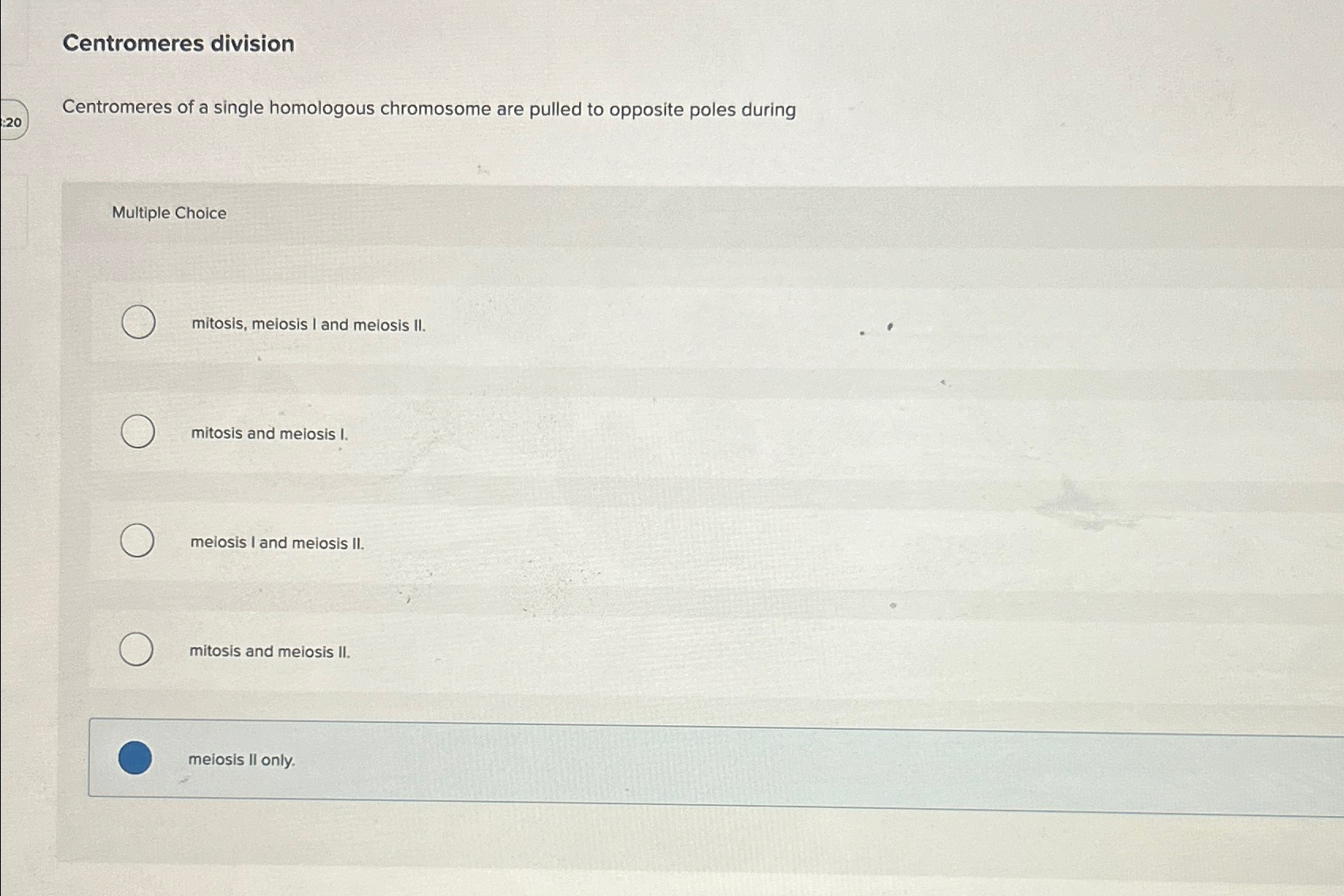 Solved Centromeres divisionCentromeres of a single | Chegg.com