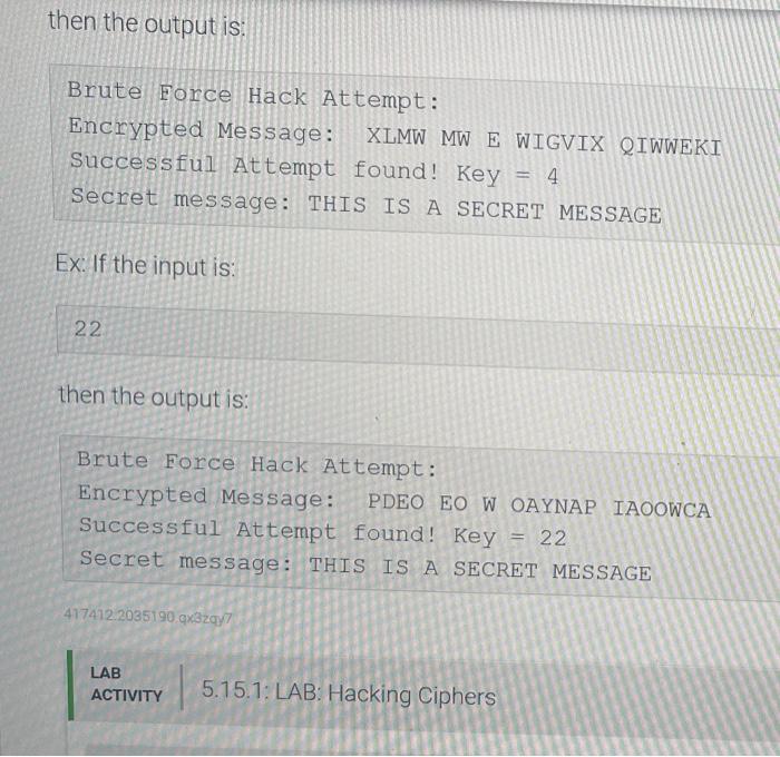 Solved The Caesar Cipher Algorithm was introduced in Week | Chegg.com