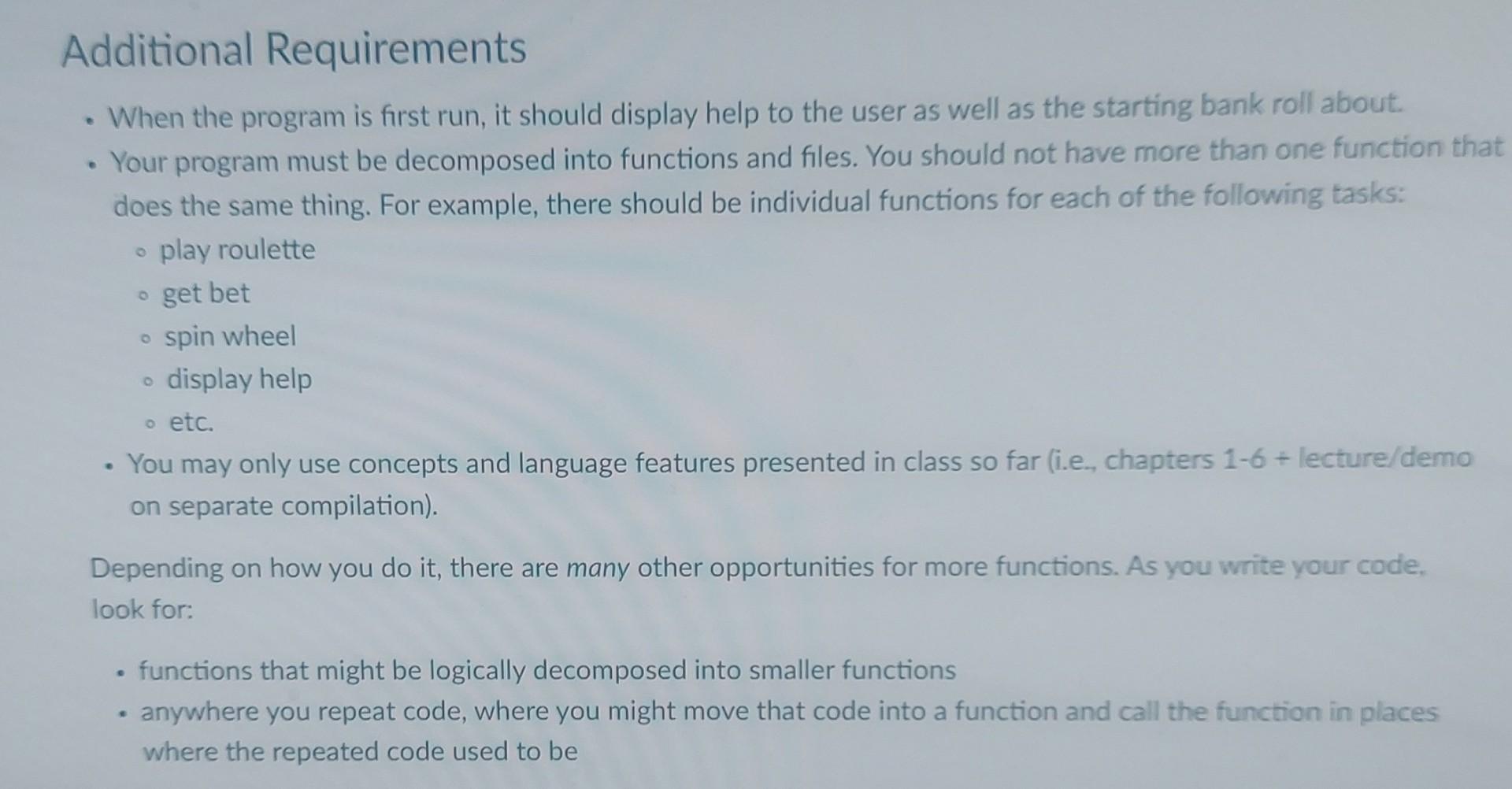 Solved Student Name Date CMPR 120/ Section H Design Document | Chegg.com