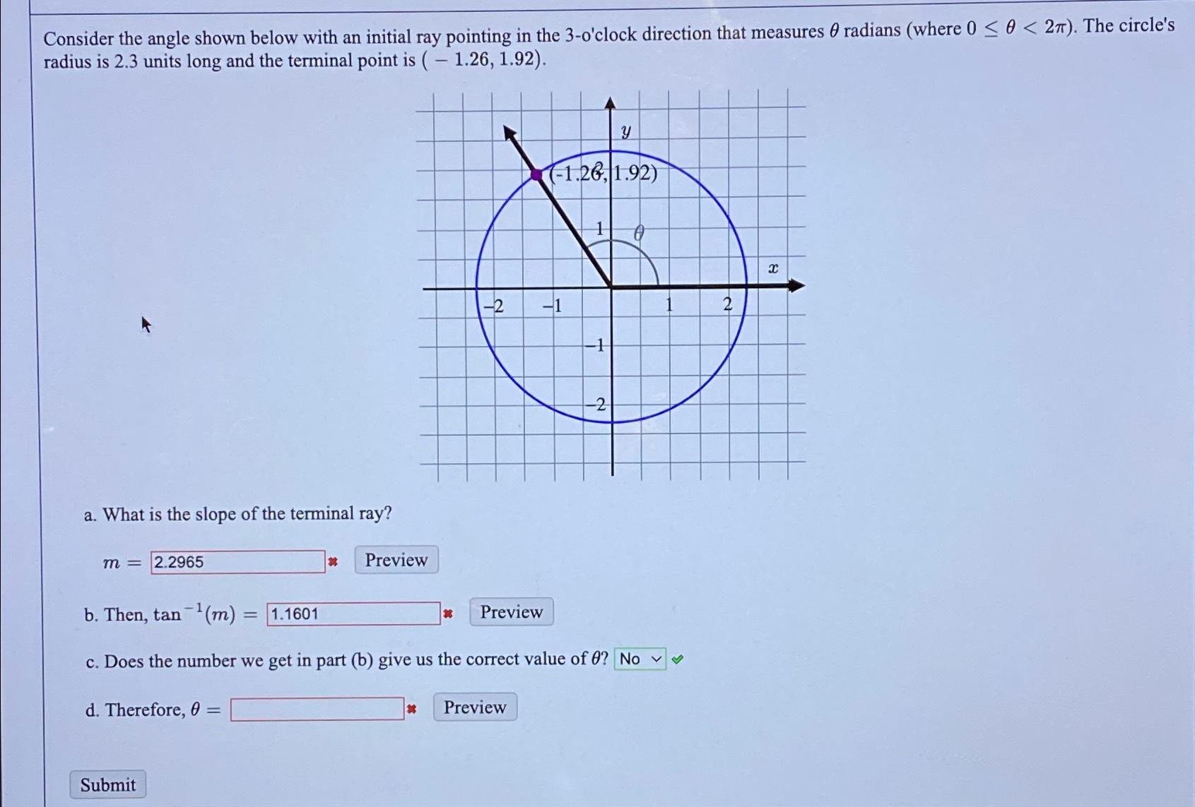 Solved Consider the angle shown below with an initial ray | Chegg.com