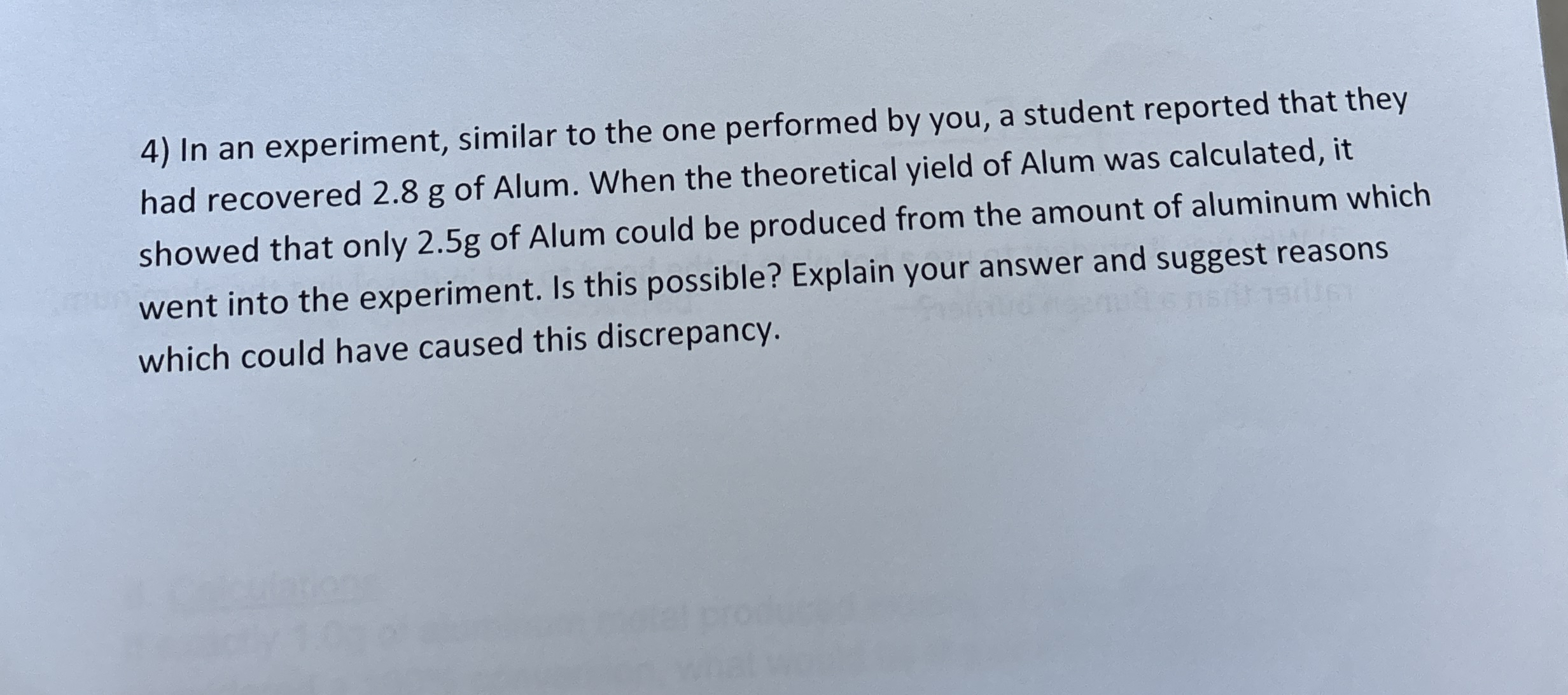 Solved In an experiment, similar to the one performed by | Chegg.com