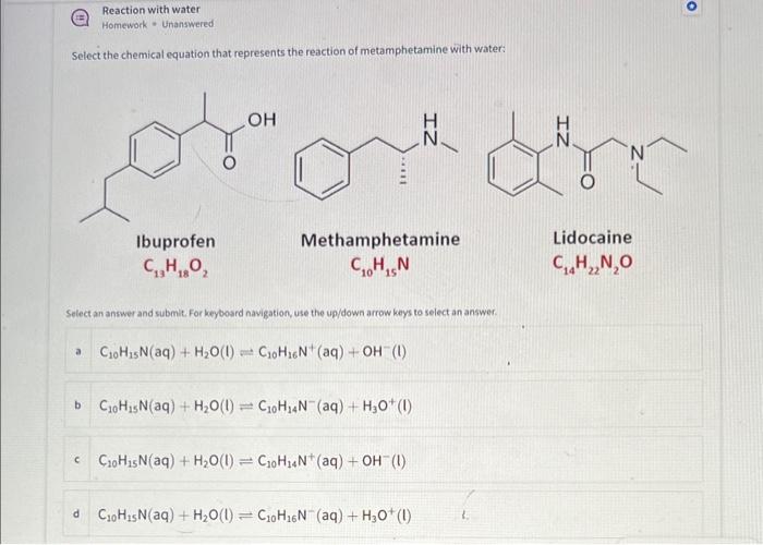 Solved Select the chemical equation that represents the | Chegg.com