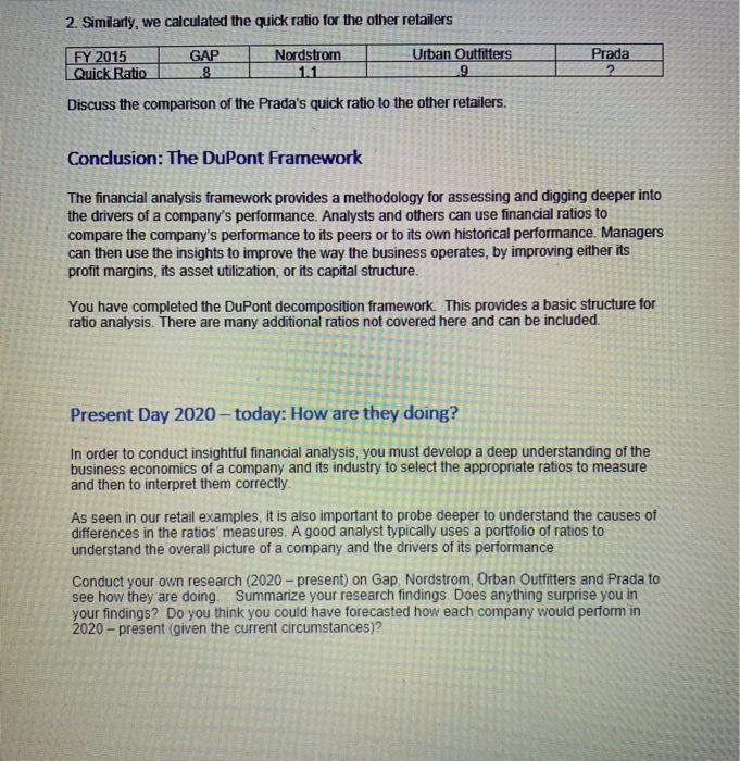 Solved The DuPont Framework The Dupont framework, corumonly | Chegg.com