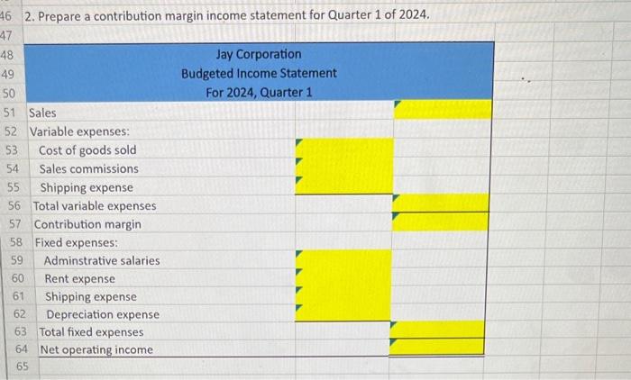 Solved lay Corporation has decided to prepare contribution | Chegg.com
