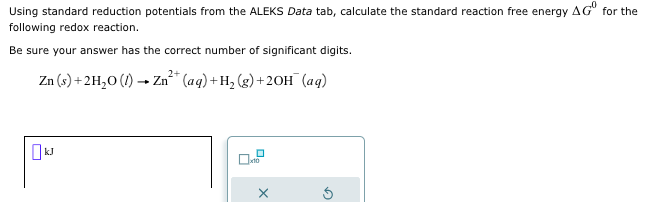 Solved Using standard reduction potentials from the ALEKS | Chegg.com