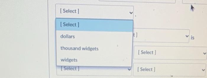 Solved Jesaki Inc. is trying to enter the widget market. The | Chegg.com