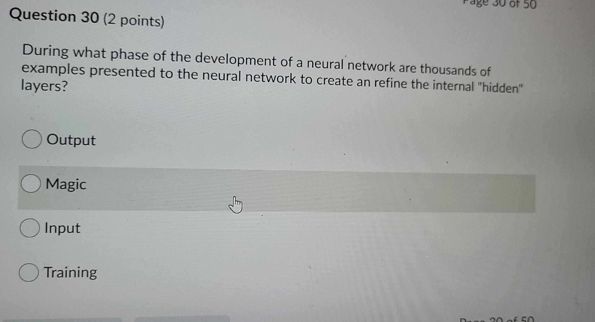 Solved During what phase of the development of a neural | Chegg.com