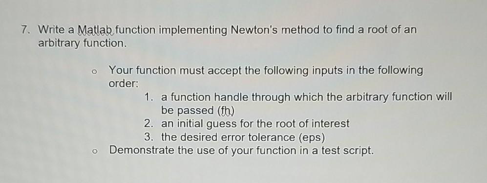 Solved write in MATLAB, you can solve for the derivative how | Chegg.com
