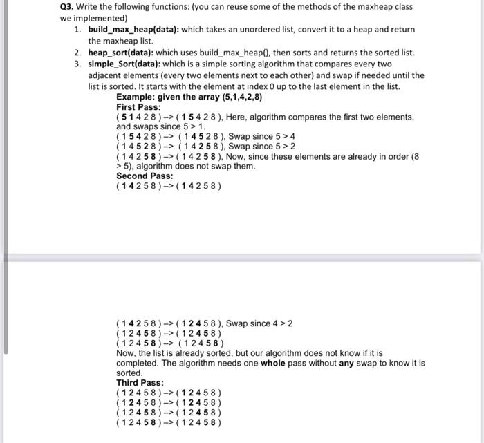 Solved Q3. Write the following functions: (you can reuse | Chegg.com