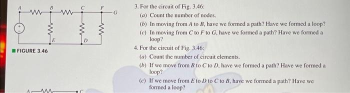Solved 3. For the circuit of Fig. 3.46: (a) Count the number | Chegg.com