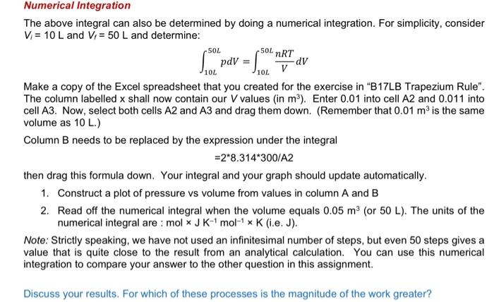 Solved Reversible Work For a gas that expands reversibly, | Chegg.com