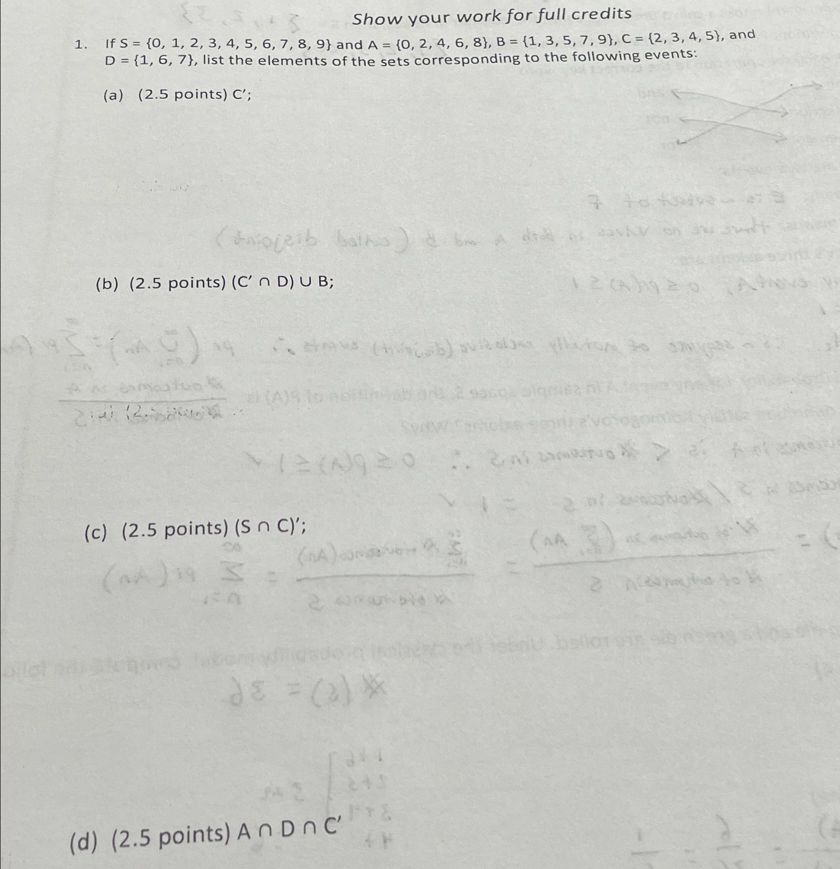 Solved Show your work for full credits\\nIf | Chegg.com