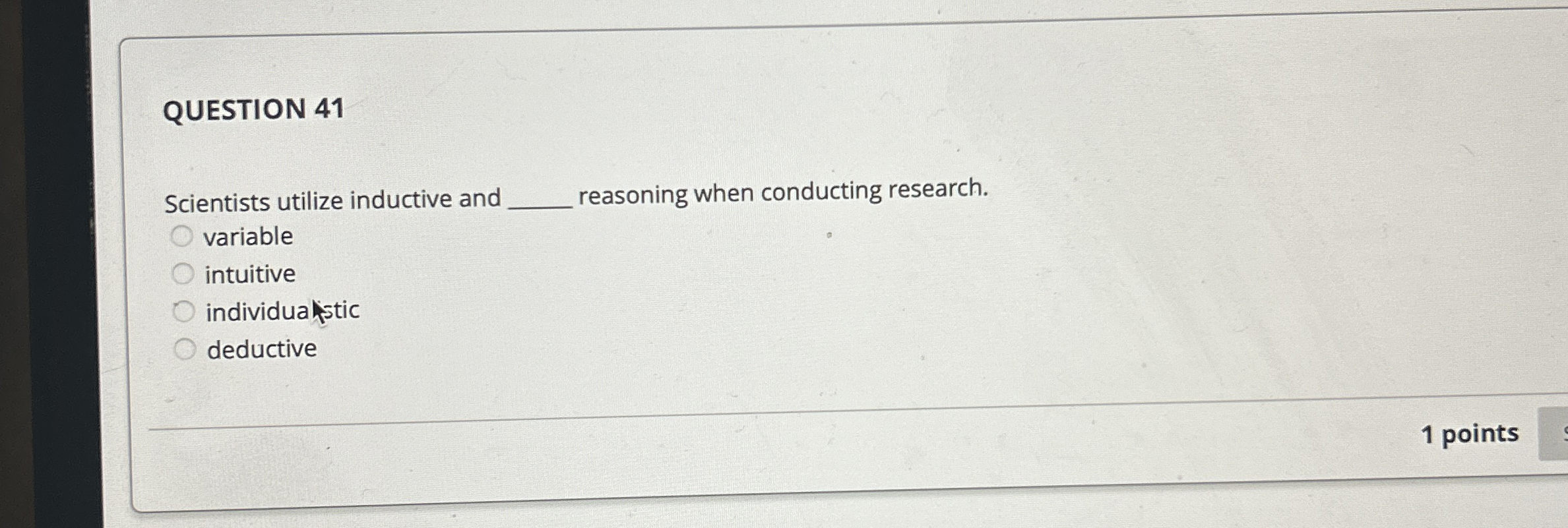Solved QUESTION 41Scientists utilize inductive andreasoning | Chegg.com