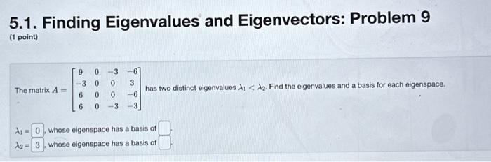 Solved 5.A. Diagonalization - Application: Problem 1 (1 | Chegg.com