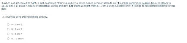 Solved 1.Selection for items 1 - 4 numbers (1) to (4) When | Chegg.com
