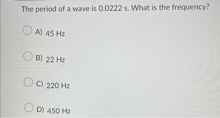Solved In the figure shown below the frequency is A) 0.5 Hz | Chegg.com