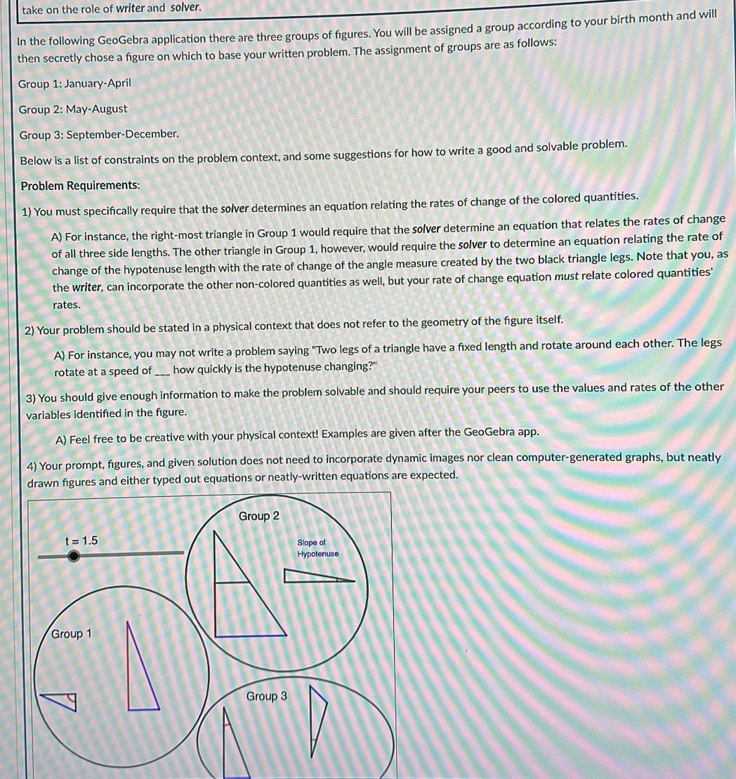 Solved In the following GeoGebra application there are three | Chegg.com