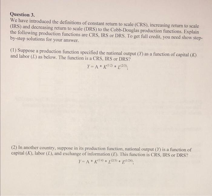 Solved Question 3. We have introduced the definitions of | Chegg.com
