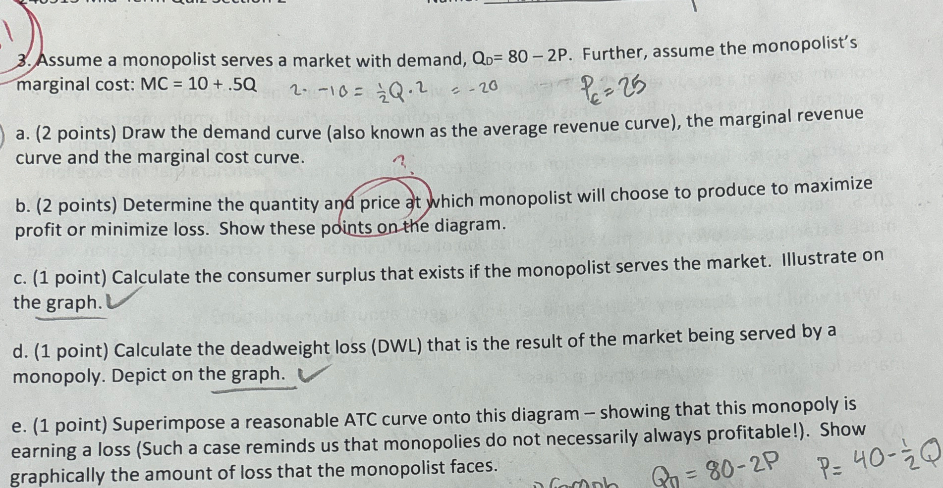 Solved Assume a monopolist serves a market with demand, | Chegg.com Solved Assume a monopolist serves a market with demand, | Chegg.com