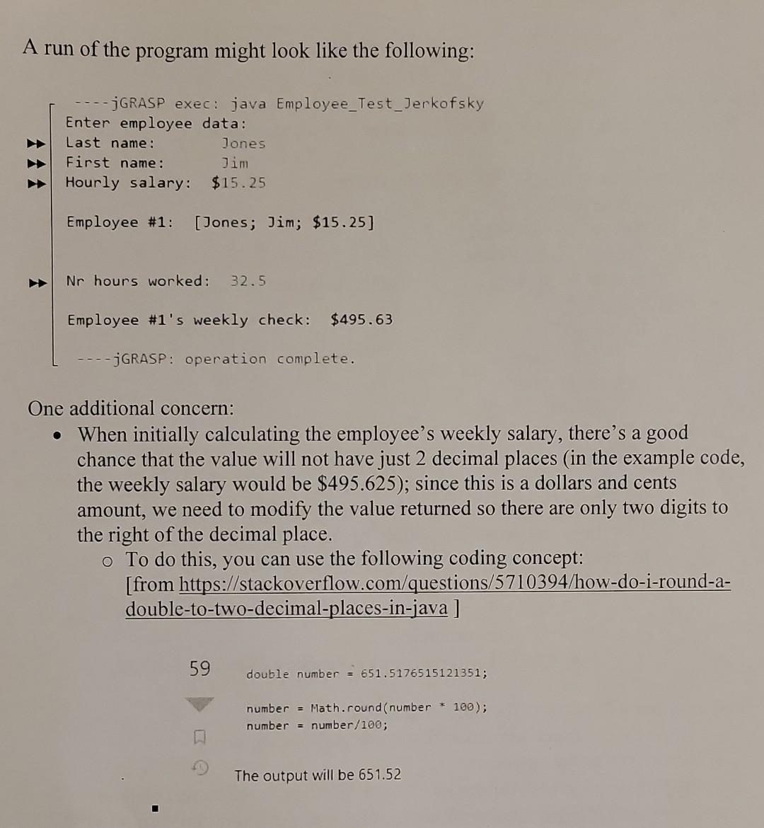 Solved - Constructor: Receives: - Last name. - First name. - | Chegg.com