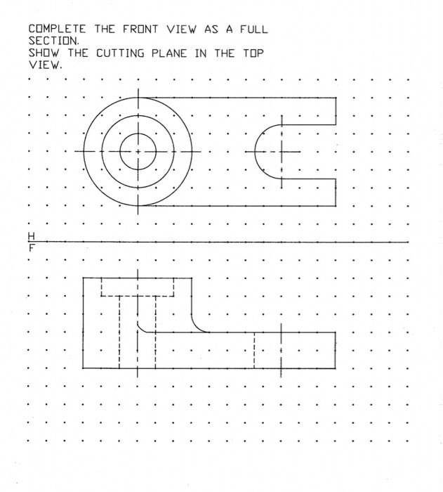 Solved Use AutoCAD to make a multiview drawing of the object | Chegg.com