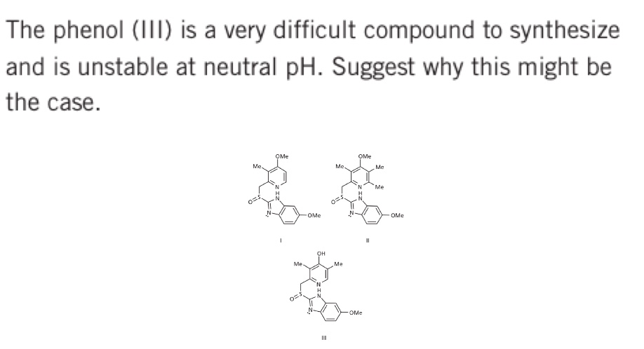 Solved The phenol (III) ﻿is a very difficult compound to | Chegg.com