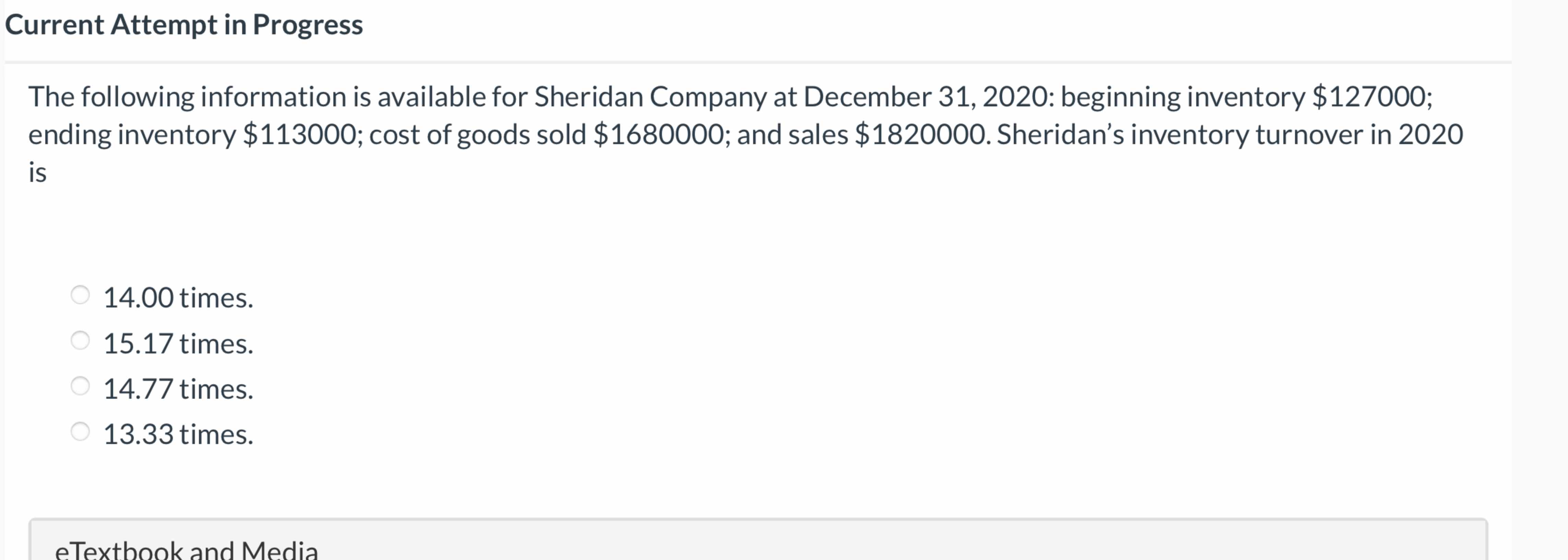 Solved Current Attempt in ProgressThe following information | Chegg.com